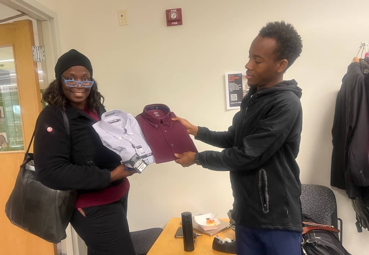 Career Closet “Pop-Up & Shop” event helped students obtain professional ...