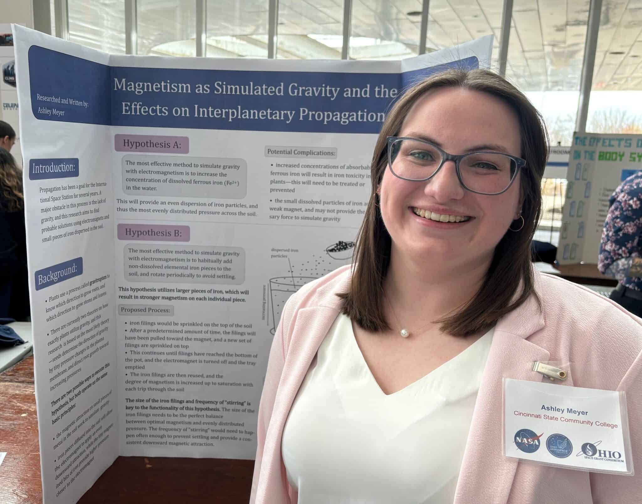 Students presented their research at the Ohio Space Grant Symposium ...