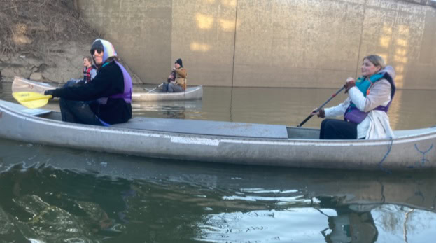 Environmental students conducted water sampling tests via canoe in ...